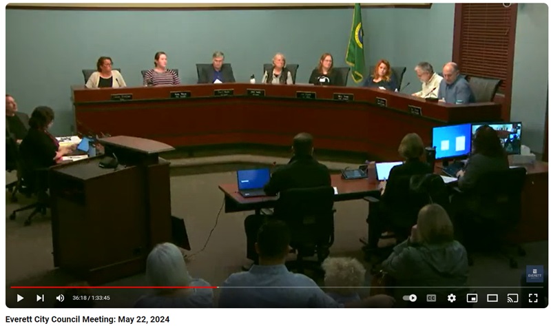 Everett City Council, public comment on Clark Park Renovation plan ...