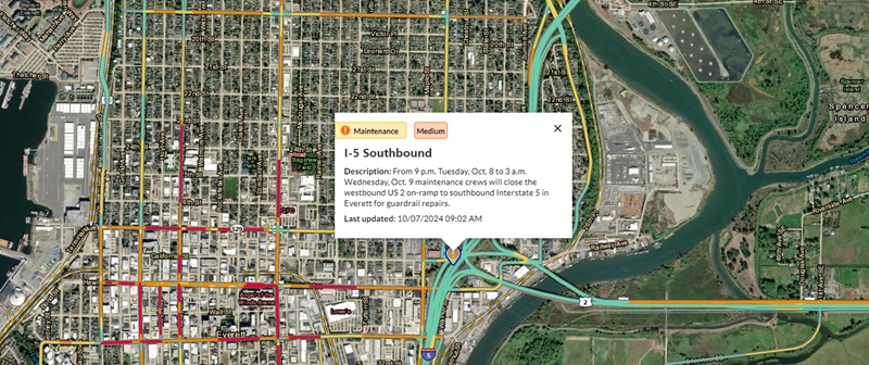 US 2 ramp to south I-5 to close tonight - Everett Post