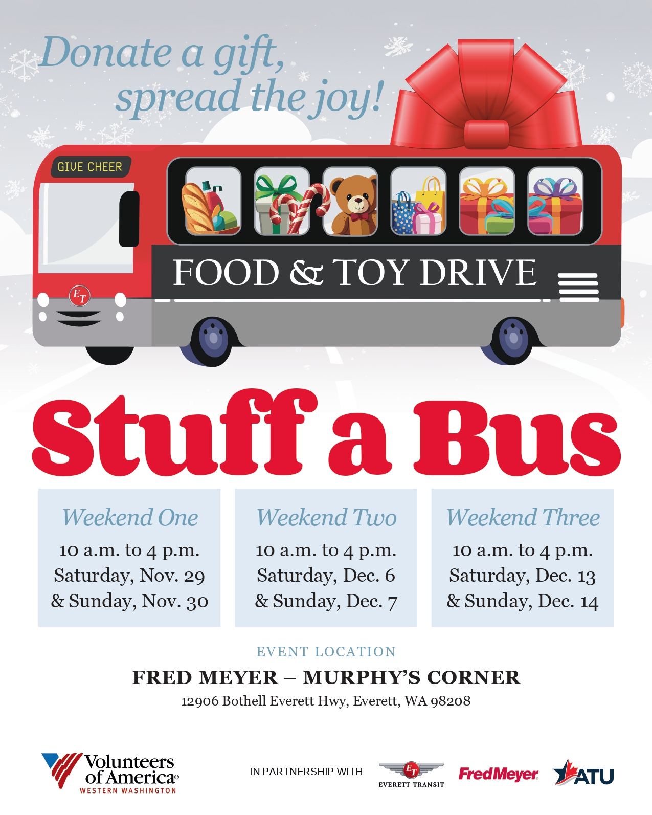 Holiday Stuff a Bus drive returns, Snohomish County - Everett Post